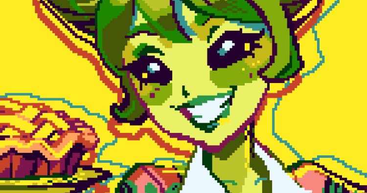 alien housewife pfp commission - Pixel Parmesan