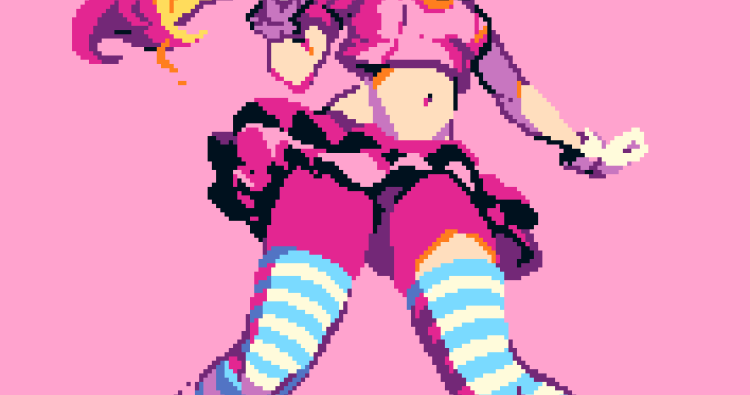 Clowngirl Peach - Pixel Parmesan