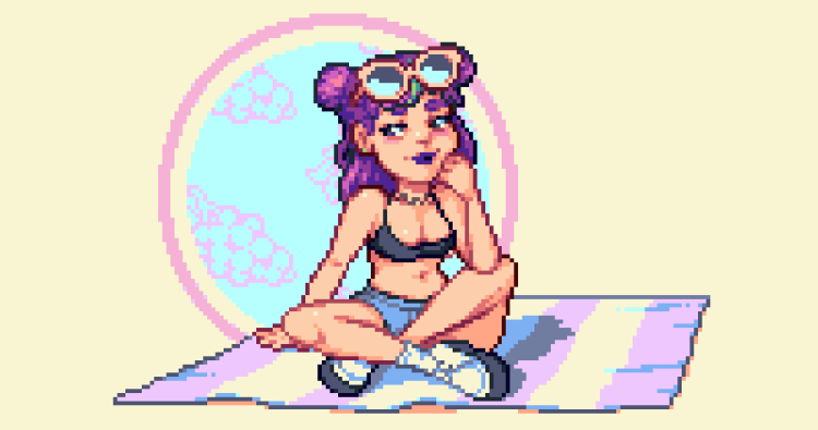 Grape-chan - Pixel Parmesan