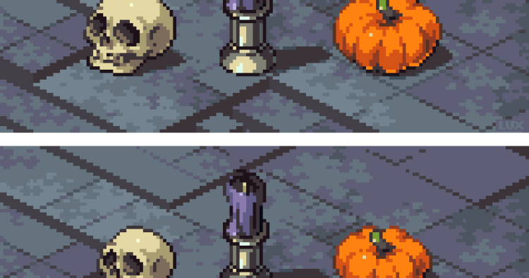 spooky iso sprites - Pixel Parmesan