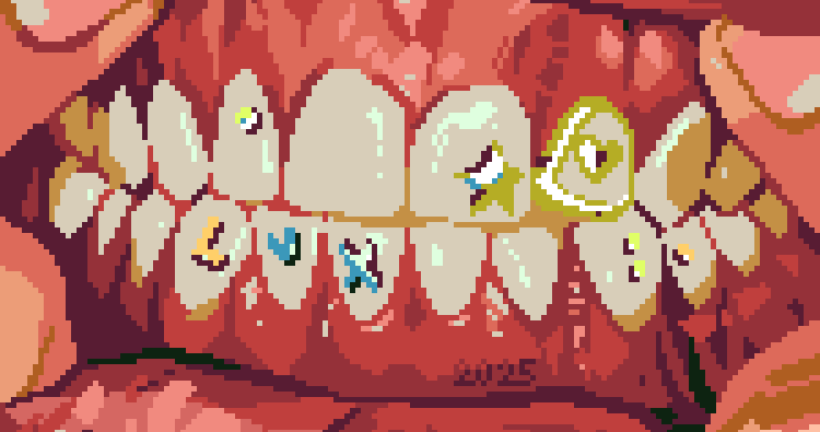 tooth bling commission - Pixel Parmesan